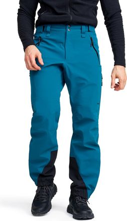 RevolutionRace Cyclone 3L Shell Pants für Herren, wasserdichte Hose mit Recco-Reflektoren zum Wandern, Moroccan Blue, L