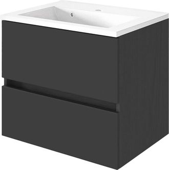 Casa home24 Waschtisch Tira 60cm Grau/Matt Grau