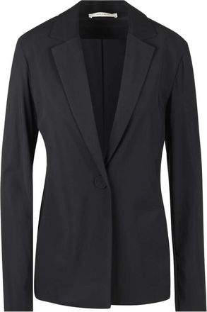 Maliparmi Maliparmi, Femme, Vestes, Noir, Taille: 42 FR Blazer en jersey avec manches coup&eacute;es au laser