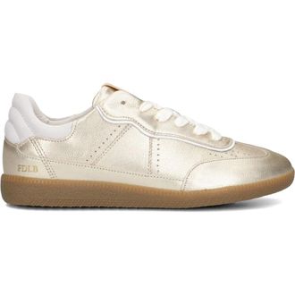 Fred De La Bretoniere Goldene Perlenleder Sneakers - - Shoes - Damen - Gelb - 38 EU