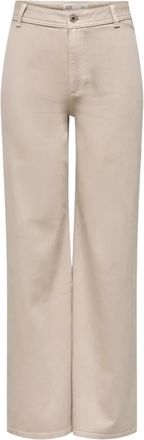 Jacqueline de Yong Jacqueline de Yong, Femme, Pantalons, Beige, Taille: 38 FR Iris Stretch HW Wide Pant