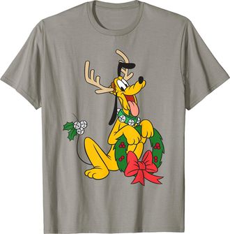 Disney Pluto Christmas Reindeer T-Shirt