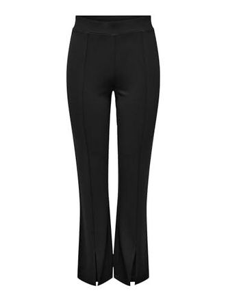 Only JDYPRETTY Flare Slit Pant JRS Noos Pantalons, Black, XXS/32 Femme