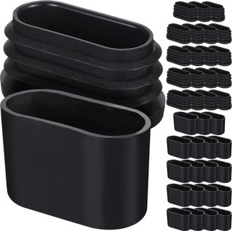 Artibetter NIYANGLE Stuhlbeinkappen Oval Kunststoff Schutzkappen rutschfest Sto&szlig;d&auml;mpfend f&uuml;r Gartenst&uuml;hle Tischbeine M&ouml;bel Fu&szlig;schutz f&uuml;r Zuhause B&uuml;ro Hotel