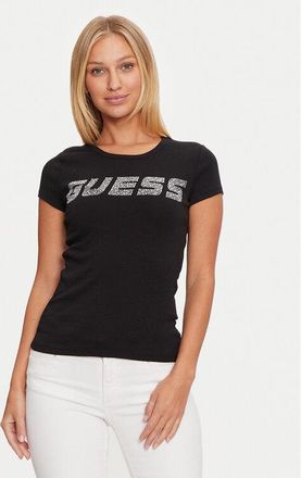 Guess T-Shirt V4BI16 KCIV1 Schwarz Regular Fit