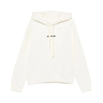 Jil Sander Homme, Sweatshirts et sweats &agrave; capuche, Blanc, Taille: L Sweat &agrave; capuche