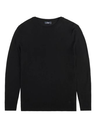 Fay pull &agrave; col rond - Noir