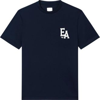 Emporio Armani Homme, Tops, Bleu, Taille: XL Emblem T-Shirt