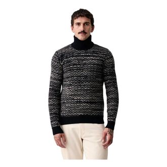 Guess Col roul&eacute; Noam - Homme - Pulls - Bleu - Taille: S
