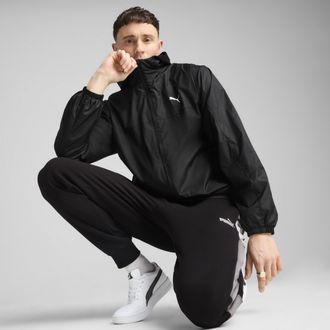 Puma Coupe-vent coupe r&eacute;guli&egrave;re Essentials Homme, V&ecirc;tements, Noir, XXL