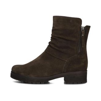 Gabor Braune Wildleder-Stiefeletten mit Rei&szlig;verschluss - - Shoes - Damen - Braun - 43 EU
