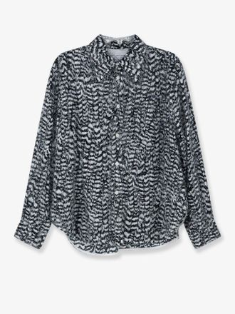 Bottega Veneta Two-tone viscose shirt with fil coup&eacute; detailing - BOTTEGA VENETA - gender_Woman