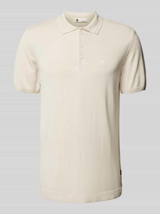 G-Star Poloshirt aus reiner Viskose mit Logo-Stitching