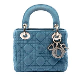 Dior Sac &agrave; main Lady Dior Pre-owned - Femme - Pre-owned - Bleu - Taille: ONE Size