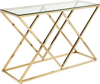 Vente-Unique Pascal MORABITO-Wandkonsole - Glas & Stahl - Goldfarben - Charlotte von Pascal MORABITO