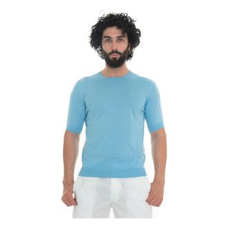 Hindustrie Slim Fit Jersey T-shirt Kurze &Auml;rmel - - Tops - Herren - Blau - L