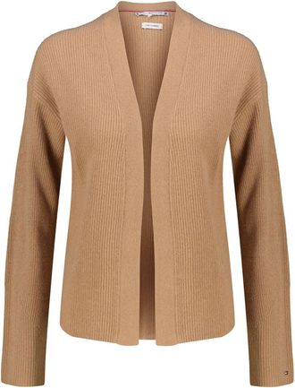 Tommy Hilfiger Damen Strickjacke aus Wolle und Kaschmir WOOL CASH OPEN CARDI
