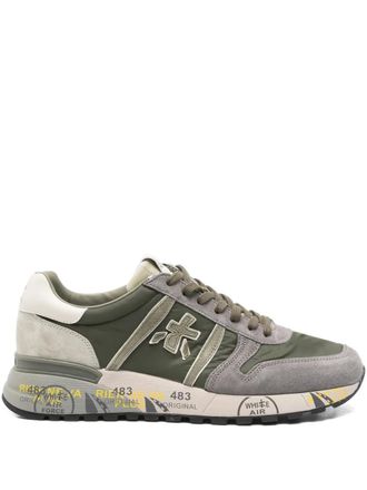 Premiata Sneakers mit Logo-Patch - Grün