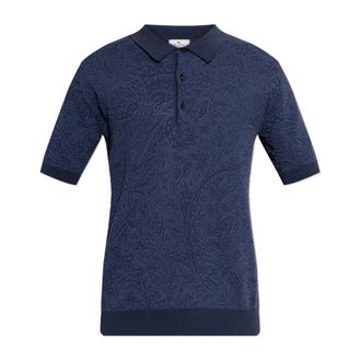 Etro Homme, Tops, Bleu, Taille: M Polo en coton