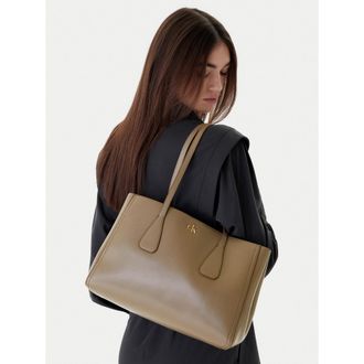 Calvin Klein Handtasche Calvin Klein Ck Medium Work Tote LV04F3442G Beige