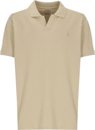 Ralph Lauren Homme, Tops, Beige, Taille: L Polo Brod&eacute;