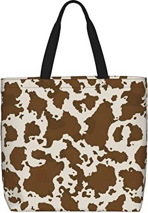 Generic Sac De Courses Imprim&eacute; L&eacute;opard Sac Femme Plage R&eacute;utilisable Avec Poign&eacute;es Sacs En Toile, Pour Shopping, Voyage, Femmes, Filles