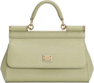 Dolce & Gabbana Femme, Sacs, Vert, Taille: ONE Size Sac &agrave; poign&eacute;e sup&eacute;rieure