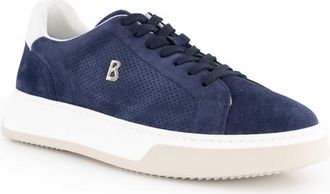 Bogner Herren Sneaker blau Veloursleder