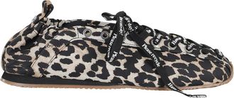 Ganni Femme, Chaussures, Brun, Taille: 40 EU Ballerines de sport &agrave; lacets