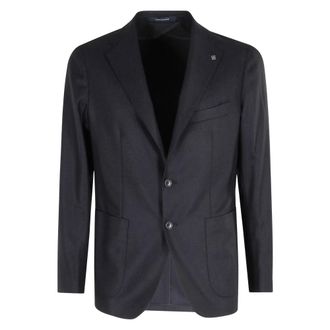 Tagliatore Monopetto Lana Cash - - Jackets - Herren - Blau - 3XL