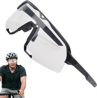 Generico Polarisierte Sonnenbrille zum Radfahren, photochromatische polarisierte Gläser, leichter Rahmen, Unisex, für Fahren, Radfahren, Angeln, Wandern und Ak