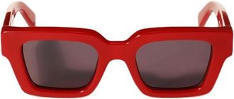Off-white unisex, Accessoires, Rouge, Taille: 50 MM Ow1022 Virgil Lunettes de soleil
