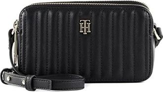 Tommy Hilfiger Femme Th Timeless Sacoche Matelassée pour Appareil Photo Sac, Noir, Taille unique EU