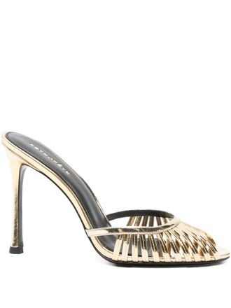 Retrofête mules Allistair 105 mm à effet métallisé - Or