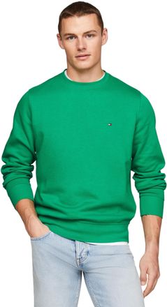 Tommy Hilfiger Herren Sweatshirt ohne Kapuze, Gr&uuml;n (Olympic Green), XS