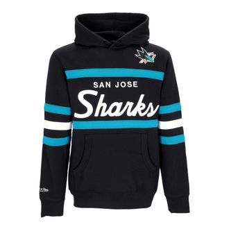 Mitchell & Ness NHL Head Coach Hoodie San Jose Sharks - - Sweatshirts & Hoodies - Herren - Mehrfarbig - S