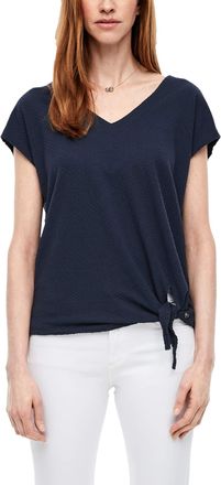 s.Oliver Damen T-Shirt, 5835 Dark Steel Blue, XS