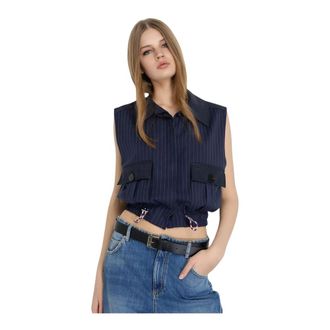 Ga&euml;lle Paris Chaleco Tasconi - - Jackets - Damen - Blau - M