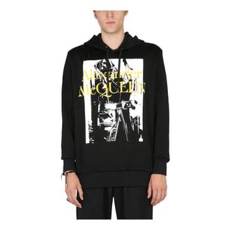 Alexander McQueen Hoodie - - Sweatshirts & Hoodies - Herren - Schwarzk - M