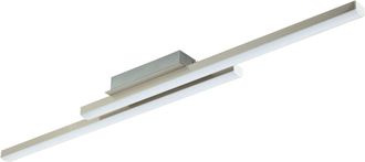 Eglo connect LED Deckenleuchte Fraioli-C, 2 flammige Deckenlampe aus Aluminium und Kunststoff in Nickel-Matt, Weiß, Farbtemperaturwechsel (warm, neutral, k