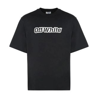 Off-white Baumwoll-T-Shirt mit Rundhalsausschnitt - - Tops - Herren - Schwarzk - XS