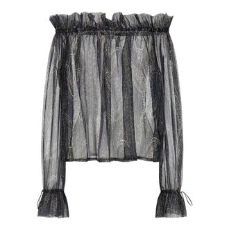 Saint Laurent Damen, Blusen & Hemden, Schwarzk, XSGr&ouml;&szlig;e