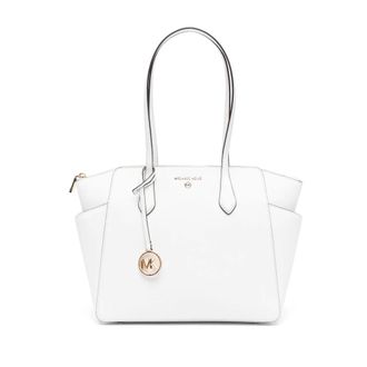 Michael Kors Sac Bandouli&egrave;re Trap&egrave;ze - Femme - Sacs - Blanc - Taille: ONE Size