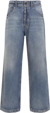 Maison Margiela Homme, Jeans, Bleu, Taille: W33 Washed Blue Cotton 5 Pockets Pants