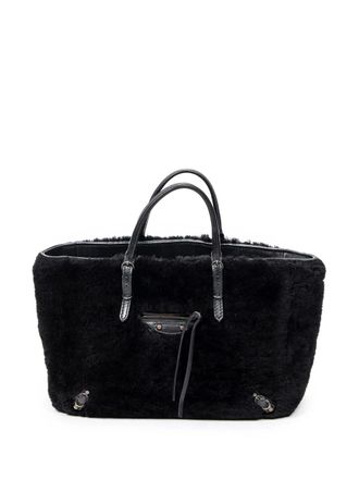 Balenciaga mini sac &agrave; main Papier A4 - Noir