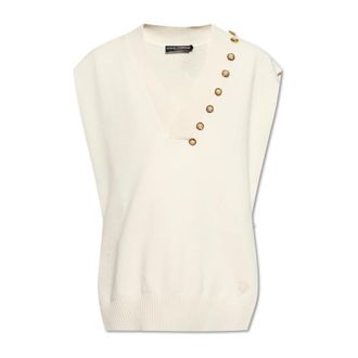 Dolce & Gabbana Pullover mit schimmernden Applikationen - - Knitwear - Herren - Beige - M