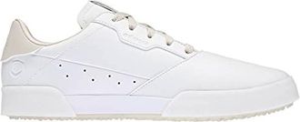 adidas Chaussures de Golf Adicross rétro en Cuir imperméable sans Crampons pour Homme, Blanc et Marron Craie, 42 EU
