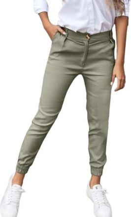 Generic Pantalon court polyvalent pour femme Printemps/&eacute;t&eacute; avec poche fine &agrave; nouer &agrave; la cheville, convient pour un usage quotidien, EN8, M