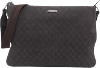 Gucci Sac bandouli&egrave;re GG Denim Pre-owned - Femme - Pre-owned - Brun - Taille: ONE Size