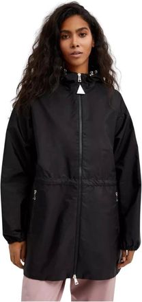 Moncler Femme, Vestes, Noir, Taille: 42 FR Wete Hooded Jacket